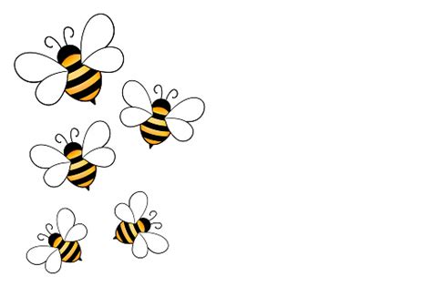 만화 귀여운 꿀벌 마스코트 빈 테이블메리 꿀벌 작은 말살 벡터 문자입니다 곤충 아이콘 초대 카드 벽지 학교 유치원을위한 휴일 템플릿 디자인 복사 공간 고급에 대한 스톡 벡터