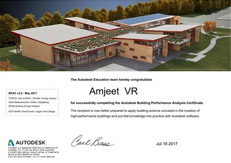 Autodesk Building Performance Analysis Certification 2017 Ppt
