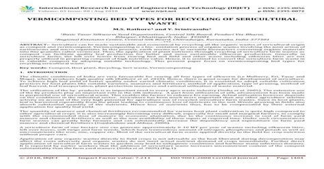 Download Pdf Vermicomposting Bed Types For Recycling Of · Or