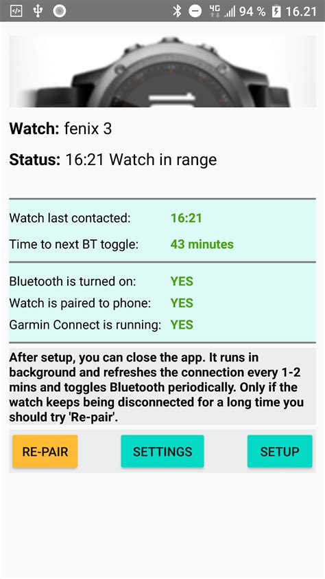Reconnect Garmin Watch For Android Download