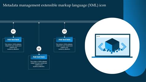 metadata management extensible markup language xml icon ppt powerpoint