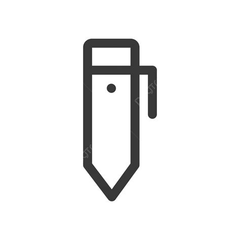 Pen Stationery Office Tool Line Icon Symbol Button Ink Vector Symbol