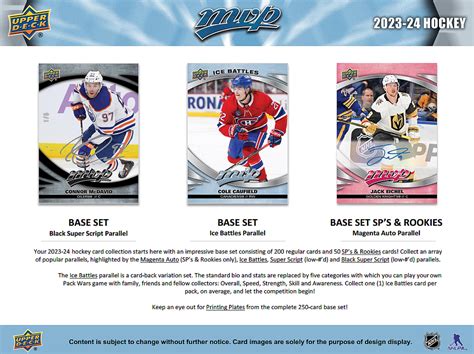 2023 24 Upper Deck MVP Hockey