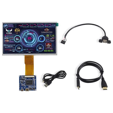 Jual New 1024 600 7 Inch Ips Lcd Screen Temperature Cpu Gpu Ssd Monitoring Secondary Display