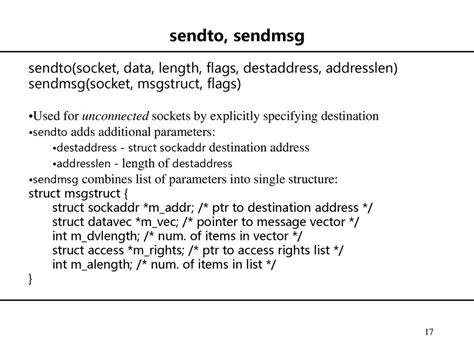 Socket Interface 1 Introduction 11 Socket Address Formats 2 API Ppt