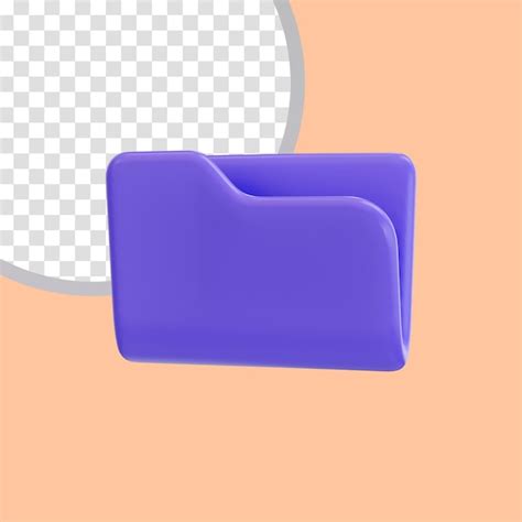 Premium Psd Folder Icons 3d Render Concept For All Type Of Document File Formats Symbols