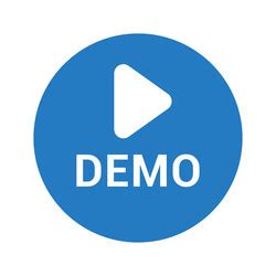 Demo Video Sign Icon Royalty Free Vector Vectorstock