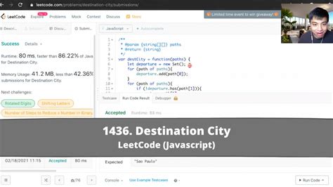 David Anusontarangkul On Linkedin How To Solve 1436 Destination City On Leetcode Problem 1436