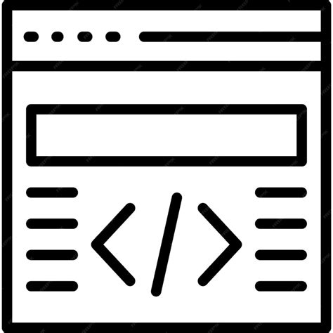 Premium Vector Web Coding Vector Illustration