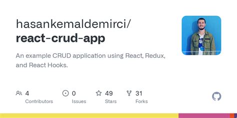 Github Hasankemaldemirci React Crud App An Example Crud Application Using React Redux And