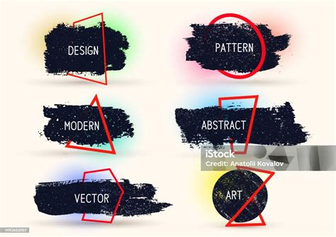 배너 말풍선 포스터 및 스티커 개념 검정 잉크 얼룩 및 텍스트가 있는 브러시 스트로크 스타일 폭발 디자인 말풍선 배너 메시지