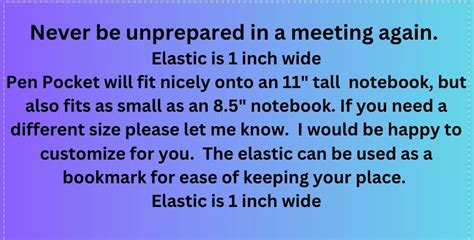 Pen Holder For Notebook Pen Or Pencil Holder Pen Holder Pen Sleeve Fabric Pen Holder Teacher