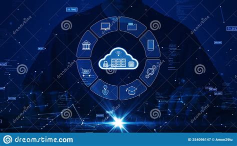 Cloud And Edge Computing Technology Concepts With Cybersecurity Protection The Cloud Stands Out