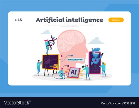 Engineers Characters Create Artificial Royalty Free Vector