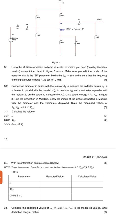 solved figure 3 3 1 using the multisim simulation software