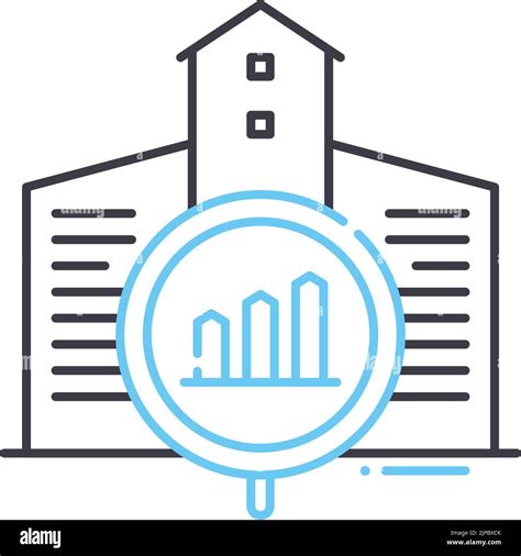 Organizational Analysis Line Icon Outline Symbol Vector Illustration