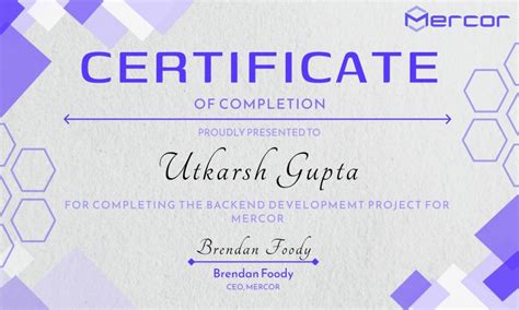 Utkarsh Gupta On Linkedin Mercor Reactjs Nodejs Backend Certification