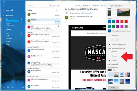 Windows 10 Mail App Gets New Fluent Design Update Softpedia