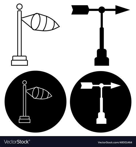 Wind Direction Icon Royalty Free Vector Image VectorStock