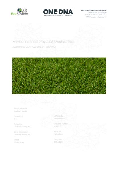 Environmental Product Declaration Nbs Source