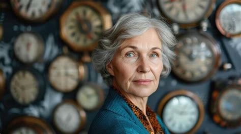 Metaphor Of Ageing Biological Clocks Premium Ai Generated Image