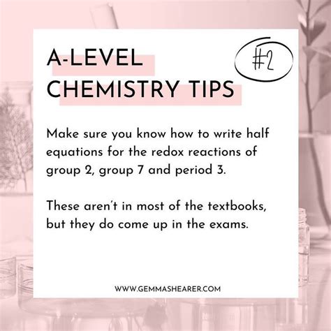 A Level Chemistry Tips 1 10 Artofit