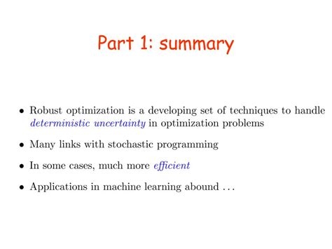 Ppt Robust Optimization And Applications In Machine Learning Powerpoint Presentation Id 749392