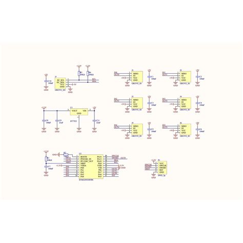 i o hub 1 to 6 expansion unit stm32f0