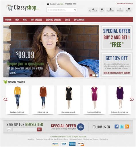 Commercial Magento Themes For Ecommerce Websites Boats Tweaking Websites