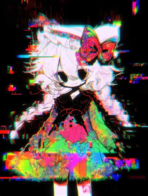 Character Art Neon Glitch Cutecore Kunst