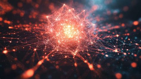 Glowing Plexus Network Sphere A Futuristic Concept Of Connections Data