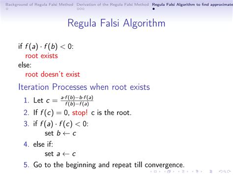 Regula Falsi False Position Method Pdf