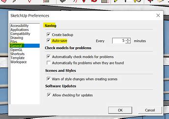 Disable Autosave Function SketchUp SketchUp Community