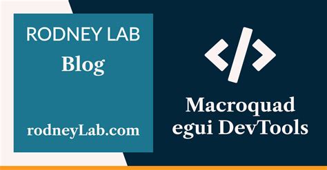 Macroquad Egui Devtools Rust Game Debugging Ui 🖱️ Rodney Lab