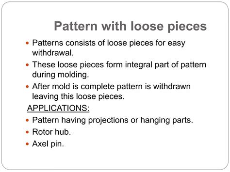 Types Of Pattern And Its Application Pptx Woodworking Arts And Crafts