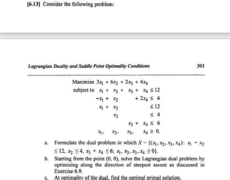 Solved 613 Consider The Following Problem Lagrangian