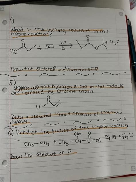 [solved] What Is The Missing Reactant In This Organic Reac