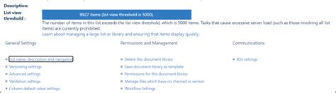 Sharepoint Online Document Set List View Threshold Error When