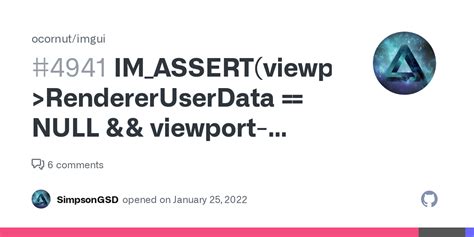 Im Assert Viewport Rendereruserdata Null Andand Viewport