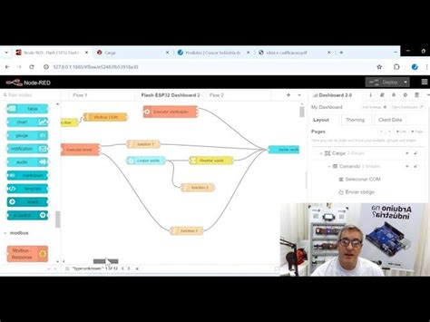 Esp32 E Arduino Programado Via Node Red A Dashboard 20 Do Node Red é Cristiano Nazário