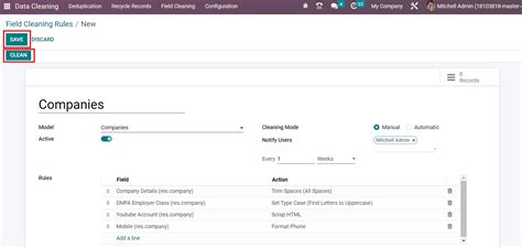 What Is The Use Of The Data Cleaning App In The Odoo 16 Database