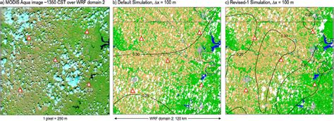 Same As Figure 3 Except For Simulated Values From The Inner Wrf Domain