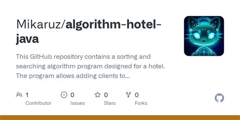 Github Mikaruzalgorithm Hotel Java This Github Repository Contains