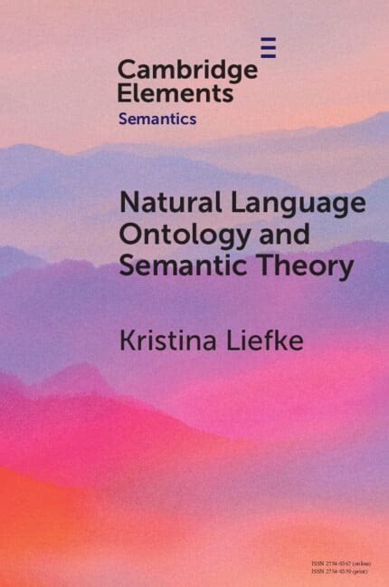 Elements In Semantics Natural Language Ontology And Semantic Theory Paperback