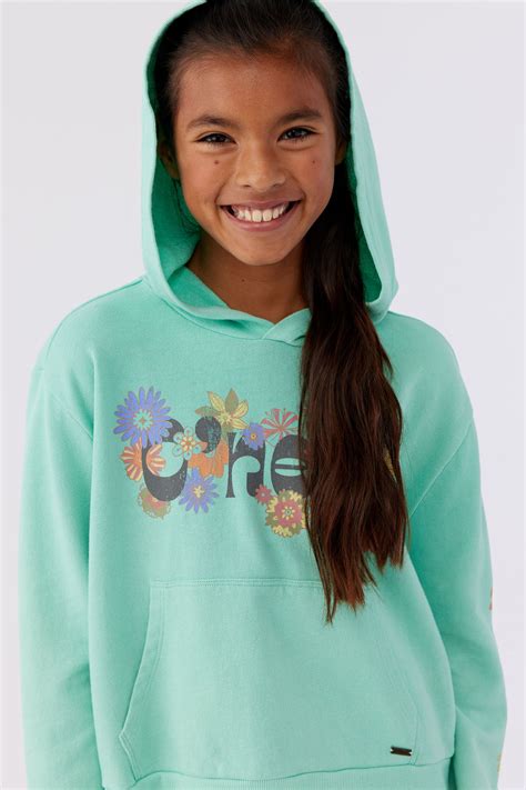 Girls Scobie Fleece Pullover Ocean Wave Oneill