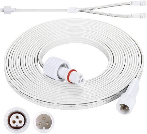 Permanent Outdoor Lights Extension Lead Waterproof Cord