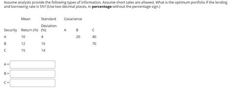 solved assume analysts provide the following types of