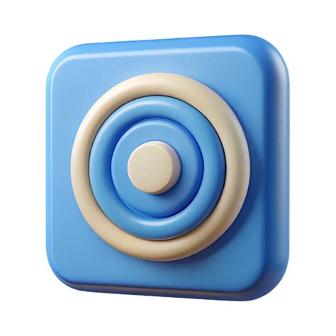 Melancholic Impressive Square Badge With Concentric Circles Crisp Edges Scalable Flat Color