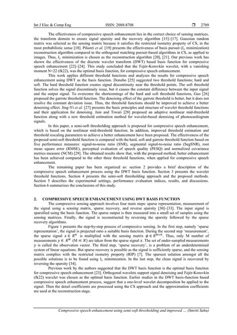 compressive speech enhancement using semi soft thresholding and improved threshold estimation pdf