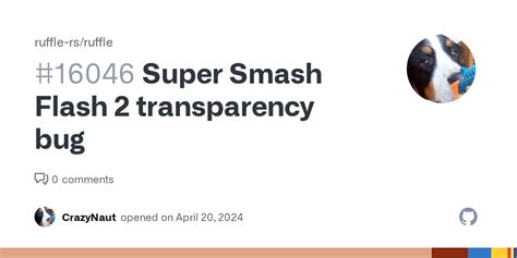 Super Smash Flash 2 Transparency Bug · Issue 16046 · Ruffle Rsruffle